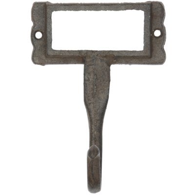 LH237 Cast Iron Name Plate Hooks | Paint B'dazzle